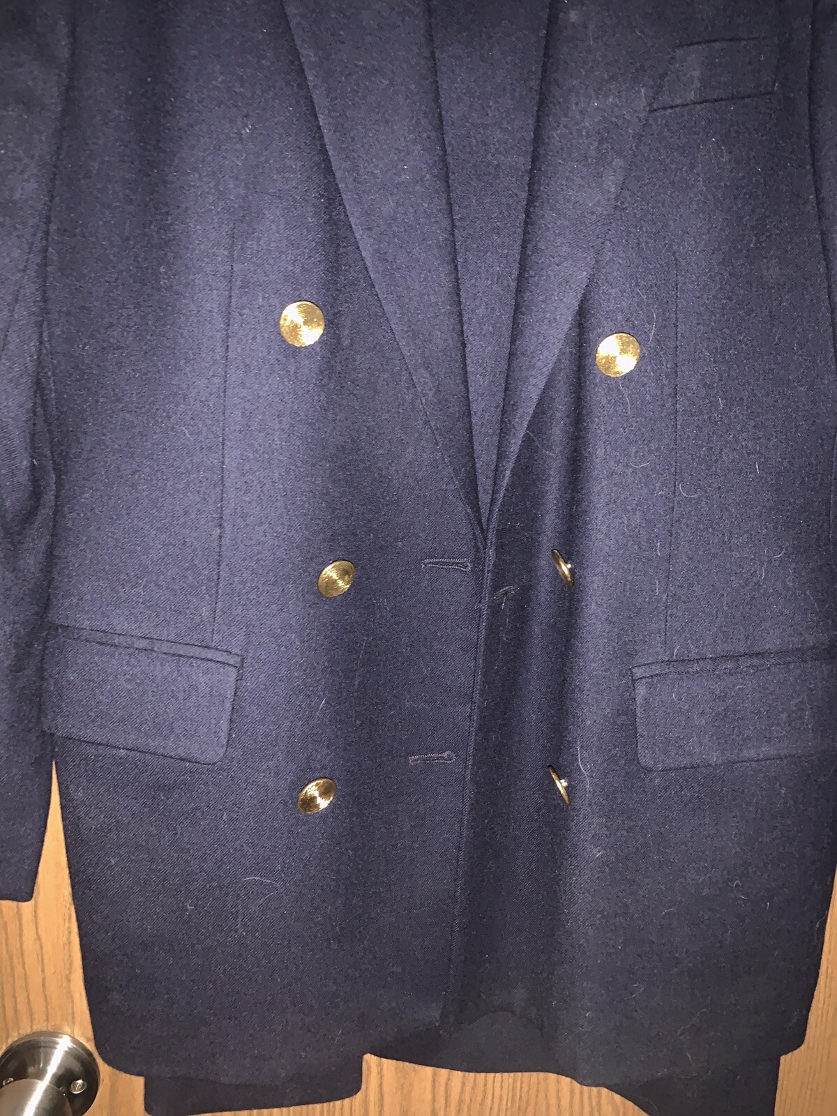 Saville 100% Pure Wool Indigo Blue Suit Jacket Skirt… - Gem