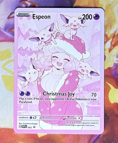 Espeon Girl Christmas - Pokémon Card Collectable Gift | eBay