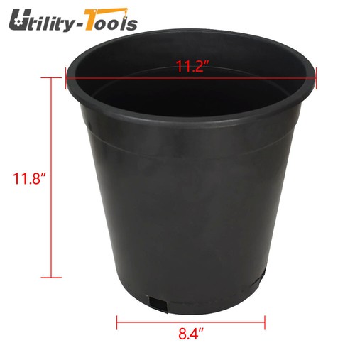 3.6gal Heavy Duty Premium Plastic Plant Nursery Pot Container Garden ...