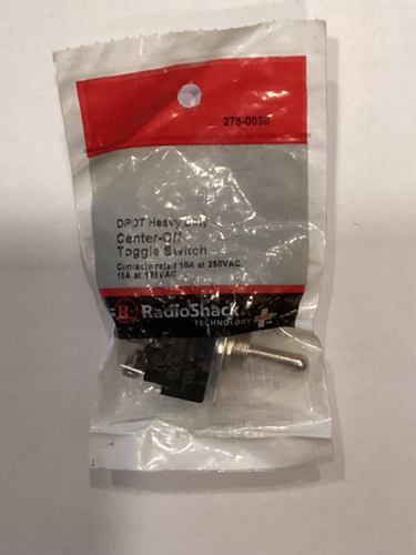 Radio Shack 275-0038 DPDT HEAVY DUTY CENTER OFF TOGGLE SWITCH 10A ...