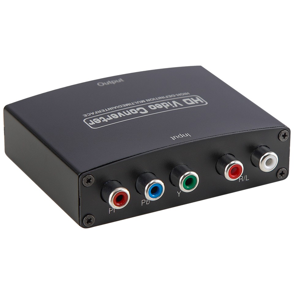 YPbPr Component to HDMI Converter Stereo Audio Video L/R 5RCA RGB ...