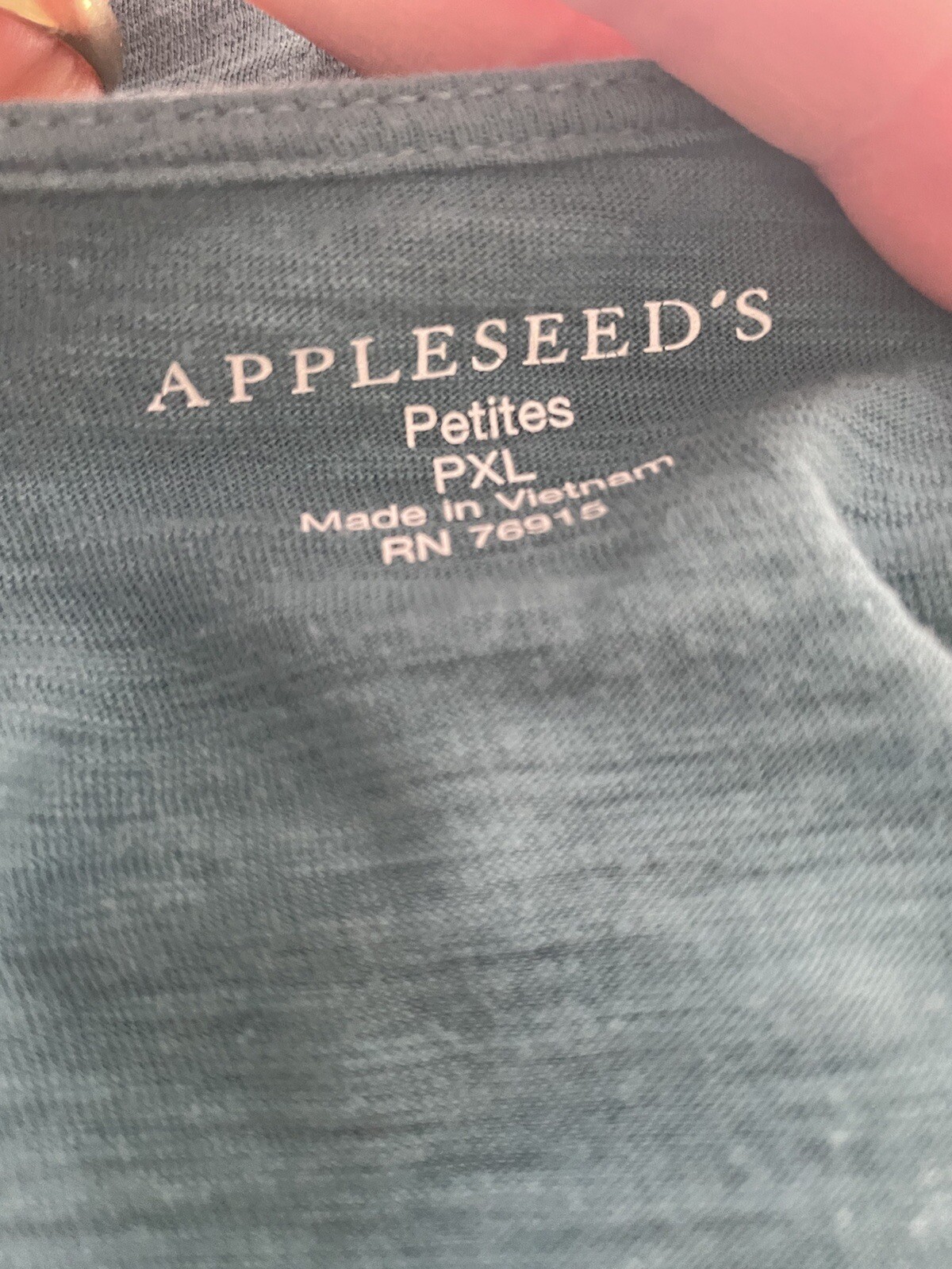 Appleseeds Women's Top - 3/4 Sleeve - Green Size PXL w/embellished ...