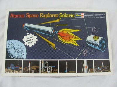 Vintage 1968 Revell 1/156 Atomic Space Explorer Solaris Rocket #H1851 ...