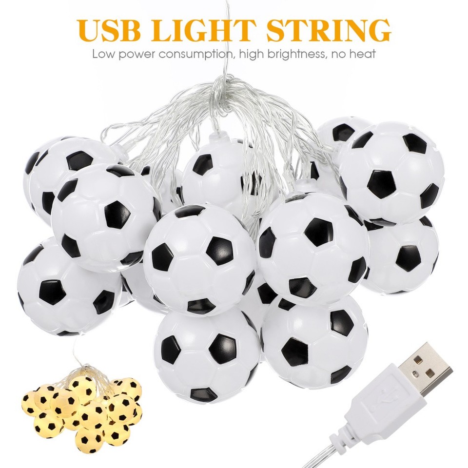 Football Shaped Lights Up String Decorative Lamp LED Night for Kids ...