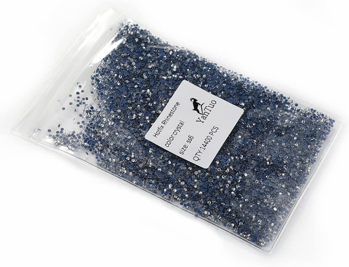 Clear Crystal Hotfix Rhinestones Ss6 14400 Pcs,100 Gross 2Mm Glass ...