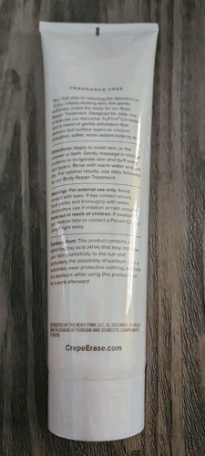 Crepe Erase Body Firm Refining Body Exfoliant • 10 Fl Oz Fragrance Free ...