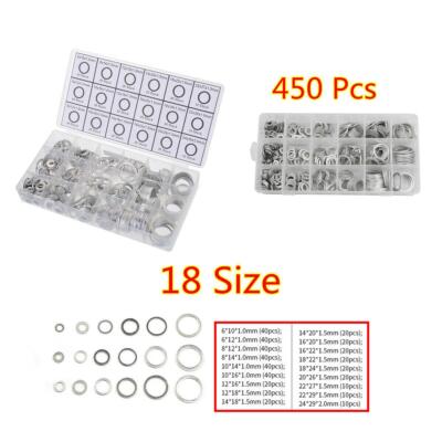 Car Oil Drain Plug Aluminum Solid Crush Washer Seal 450X O-Ring Gasket ...