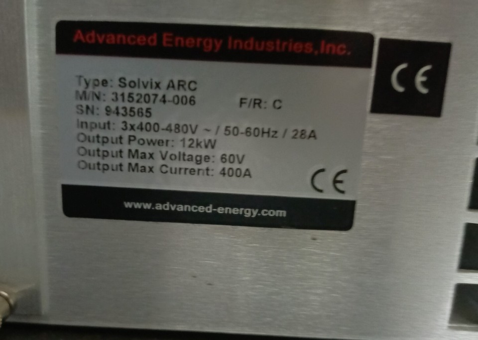 Advanced Energy Solvix Arc Power Supply 400A | eBay