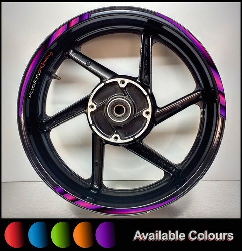 Purple Tapered Motorcycle Wheel Rim, For Rims, Tape stickers bike decal ...