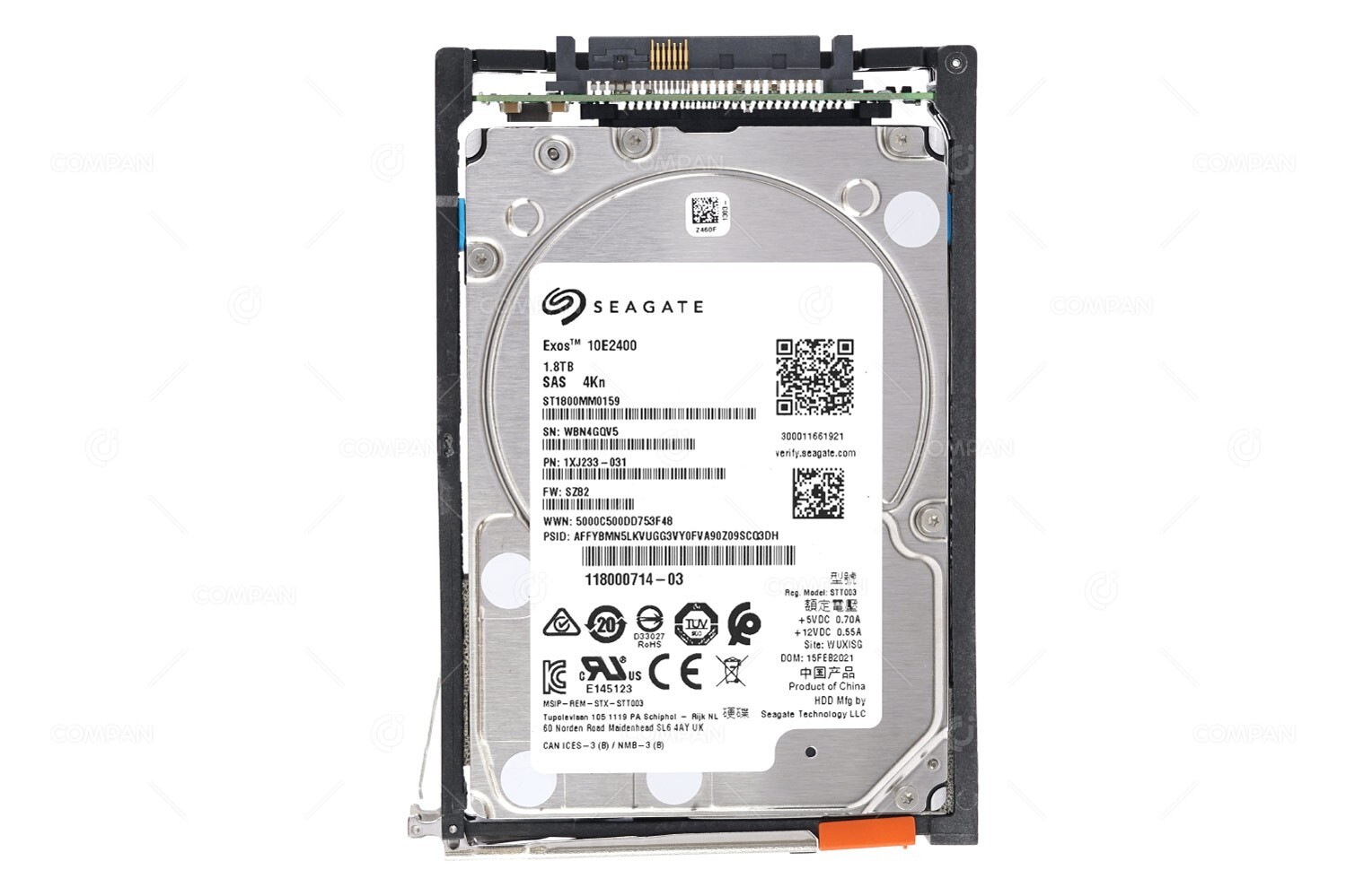 005052437 EMC 6TB 12G SAS 7.2K 3.5' LFF ADVANCED 4KN FORMAT HOT-SWAP ...