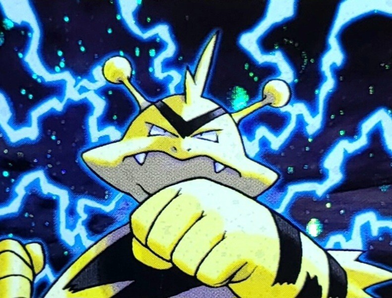 Pokemon Lt Surge's Electabuzz Japanese Gym 1 Leaders' Stadium NO.125 ...