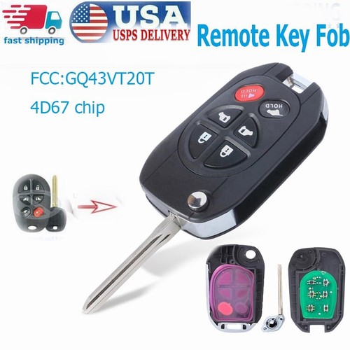 GQ43VT20T Upgraded Remote Key Fob for Toyota Sienna Highlander Tacoma ...