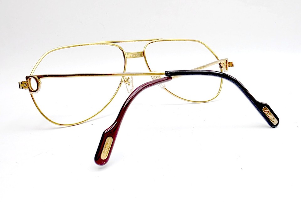 NEW! Authentic Cartier Black/Gold Temple Ends | eBay