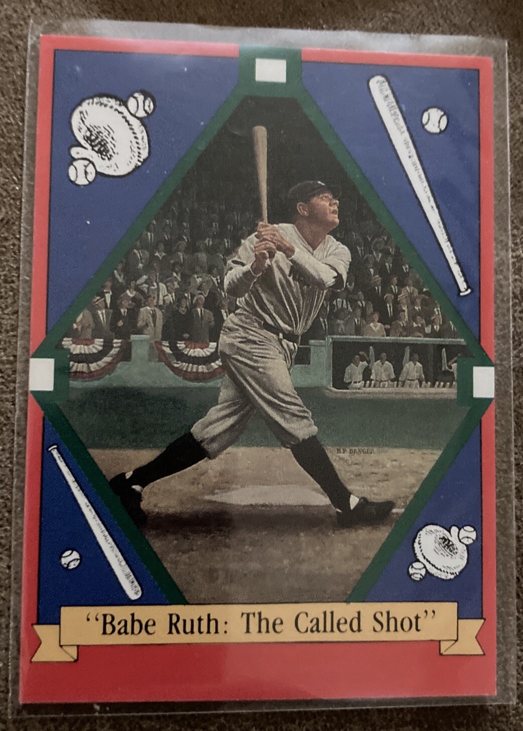 1992 Delphi BABE RUTH The Called Shot Card/New York Yankees Bradex #84 ...