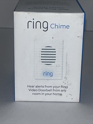 Ring Chime - White 1st Gen Ring Door Bell Outlet Plug In Speaker New ...