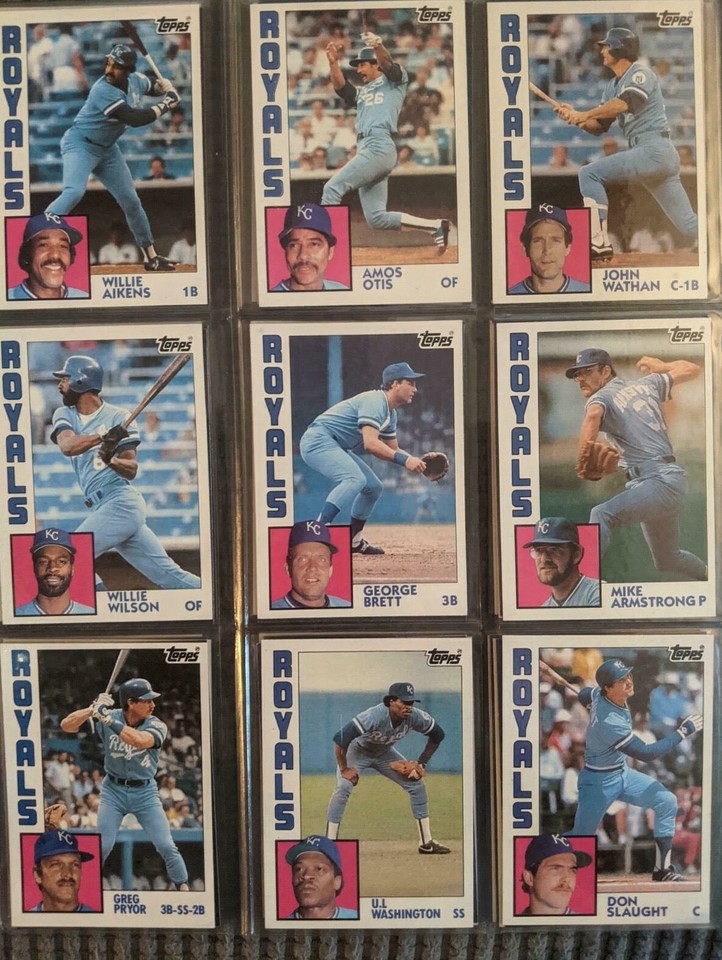 1984 Topps Baseball Cards Complete Set in Excellent Condition - MUST ...