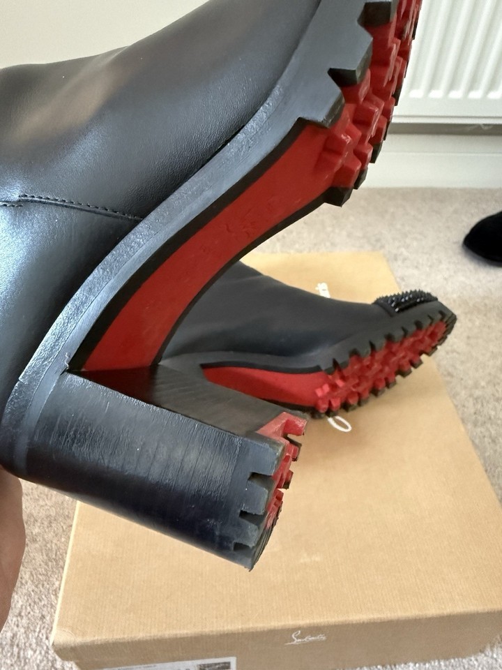Christian Louboutin Spiked Olivia Snow 70 Boots size 37.5 (UK 4.5 ...