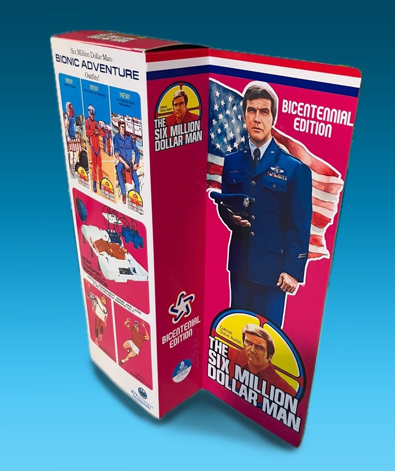 Kenner Six Million Dollar Man Colonel Steve Austin uniform custom box ...
