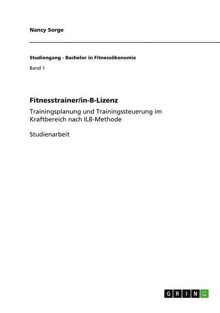 Fitnesstrainer/In-B-Lizenz von Nancy Sorge (2012, Taschenbuch) online ...