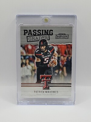 2017 Contenders Draft Picks Passing Grades Patrick Mahomes II RC #5 ...