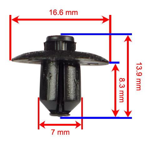 10x Cowl Grille Clip Nylon Push Type Retainer Clips For Toyota Camry ...