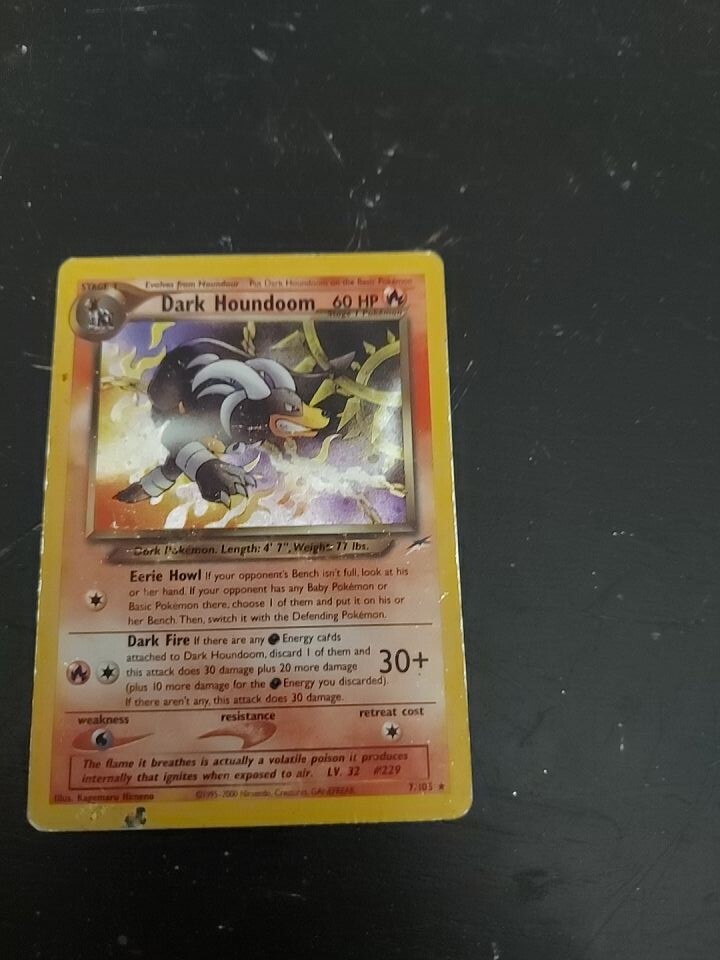 Pokémon TCG Dark Houndoom Neo Destiny 7/105 Holo Unlimited Holo Rare | eBay
