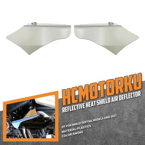 Saddle Smoke Heat Shield Air Deflectors Fit For Harley Softail Fat Boy ...