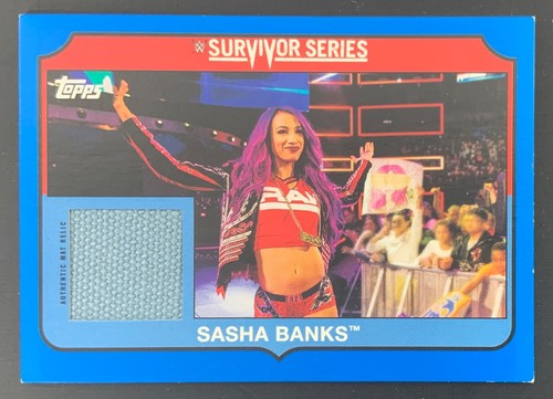2018 Topps Heritage WWE - Survivor Series Mat Relics Blue #SS-SB Sasha ...