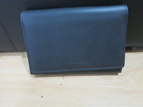 VOLVO LOGO BLACK LEATHER OWNERS MANUAL COVER/ CASE | eBay