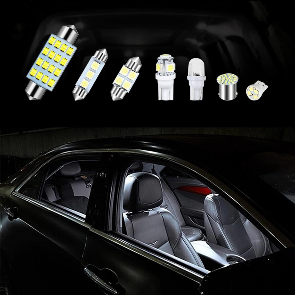 42PCS Car Interior Combo LED Map Dome Door Trunk License Plate Light ...