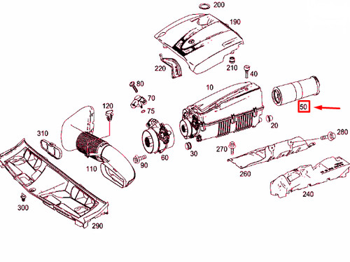 NEW MERCEDES-BENZ C-CLASS W204 AIR FILTER A6460940204 OEM NO DUTY TO 🇺🇸 ...