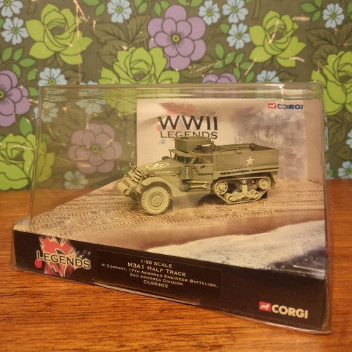 Corgi WWII Legends M3A1 Half Track A Company 17th Engineer Scale Model ...