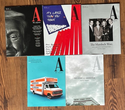 Lot of 5 The Atlantic Monthly Magazine 2025 March, April, May, June ...