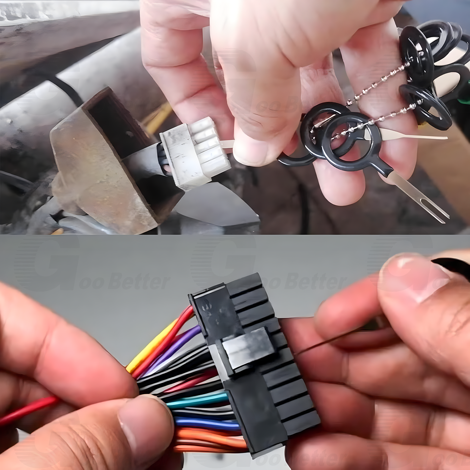 100pcs Pin Ejector Wire Kit Extractor Connector Puller Car Terminal ...