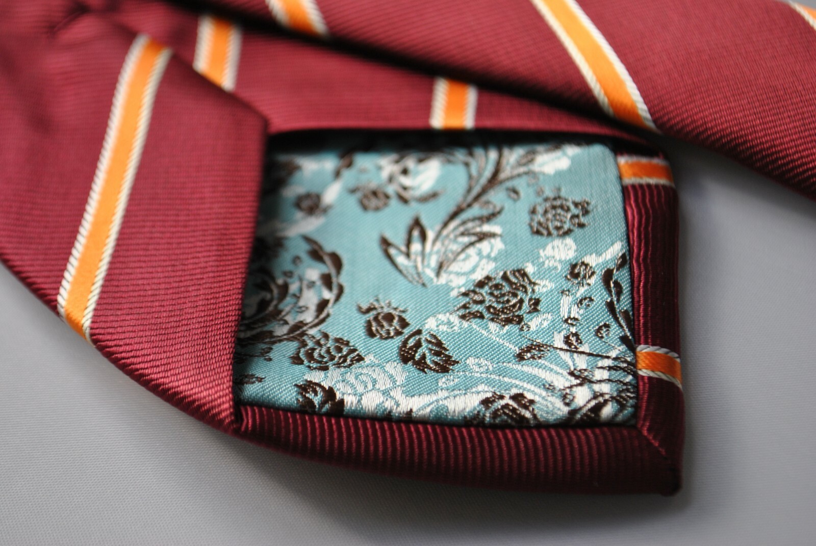 Frederick Thomas maroon burgundy dark red and orange … - Gem