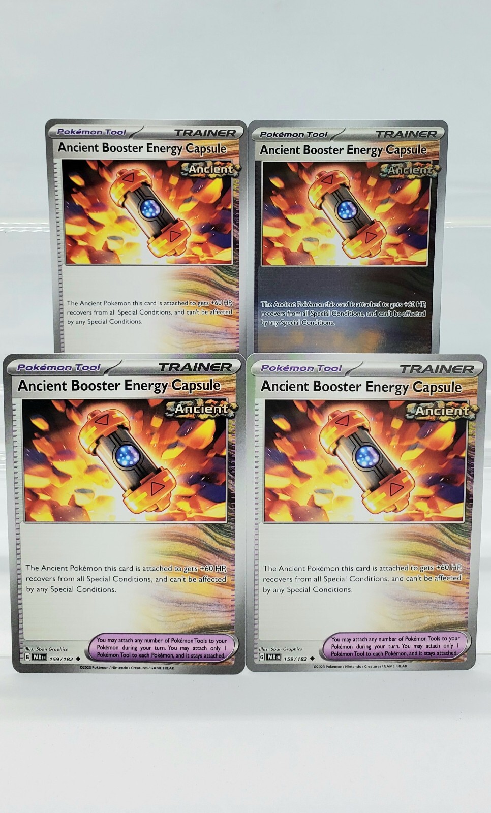 Pokemon TCG Ancient Booster Energy Capsule 159/182 Paradox Rift 4 Cards ...