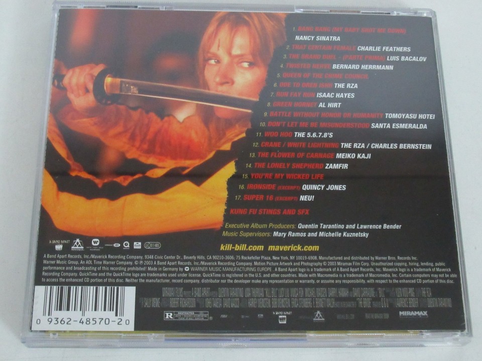 Kill Bill VOL.1/Soundtrack/Various (Maverick 9362-40570-2) CD Album | eBay