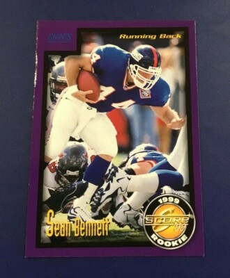 1999 Score Update # S-44 SEAN BENNETT ROOKIE New York Giants ...