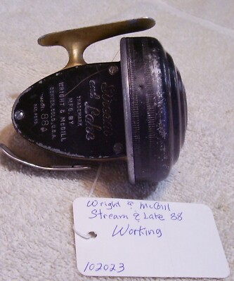 102023 VINTAGE WRIGHT MCGILL STREAM & LAKE 88 REEL SEE REEL TAG WORKING | eBay