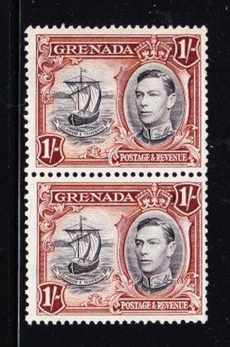 Album Treasures Grenada Scott # 139 1sh George VI Colony Seal Pair Mint ...