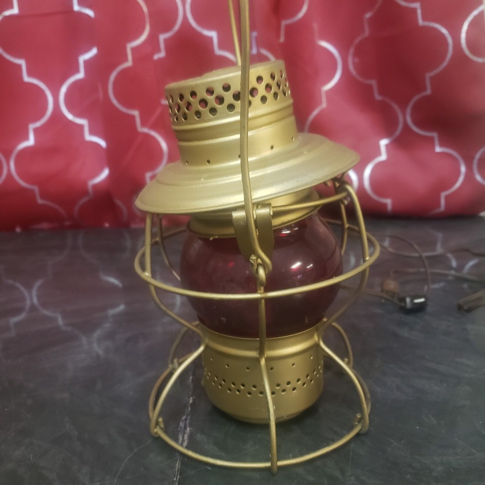 Vintage Handlan Railroad Lantern Lamp Handlan St Louis RR w/ Original ...