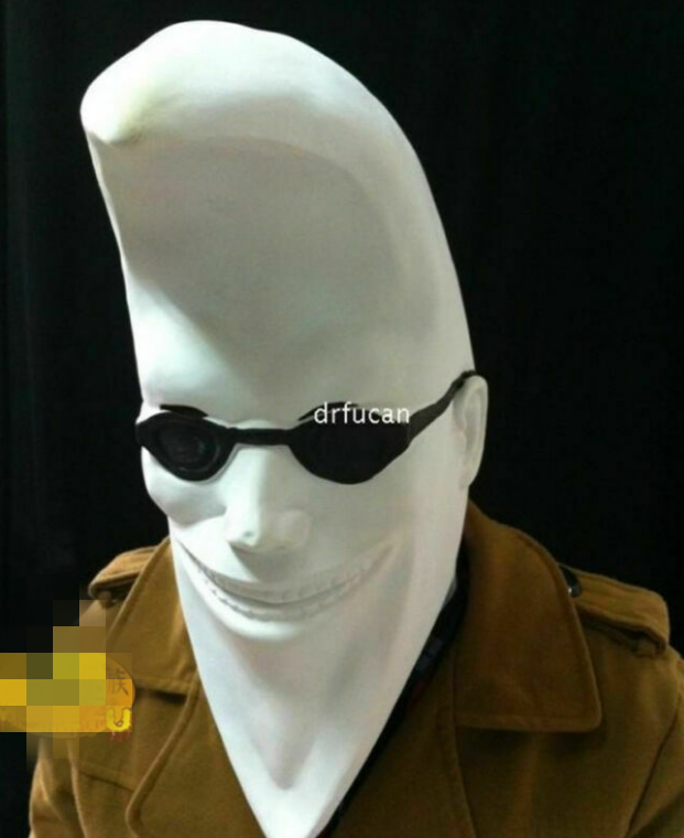 Halloween Moon Man Mask Funny Dance Party Latex Masquerade Headgear ...