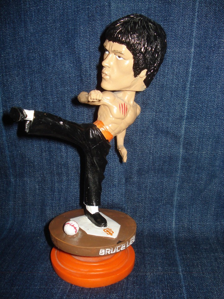 2 San Francisco Giants Bruce Lee bobblehead SGA 9-4-2012 & 7-7-2015 ...