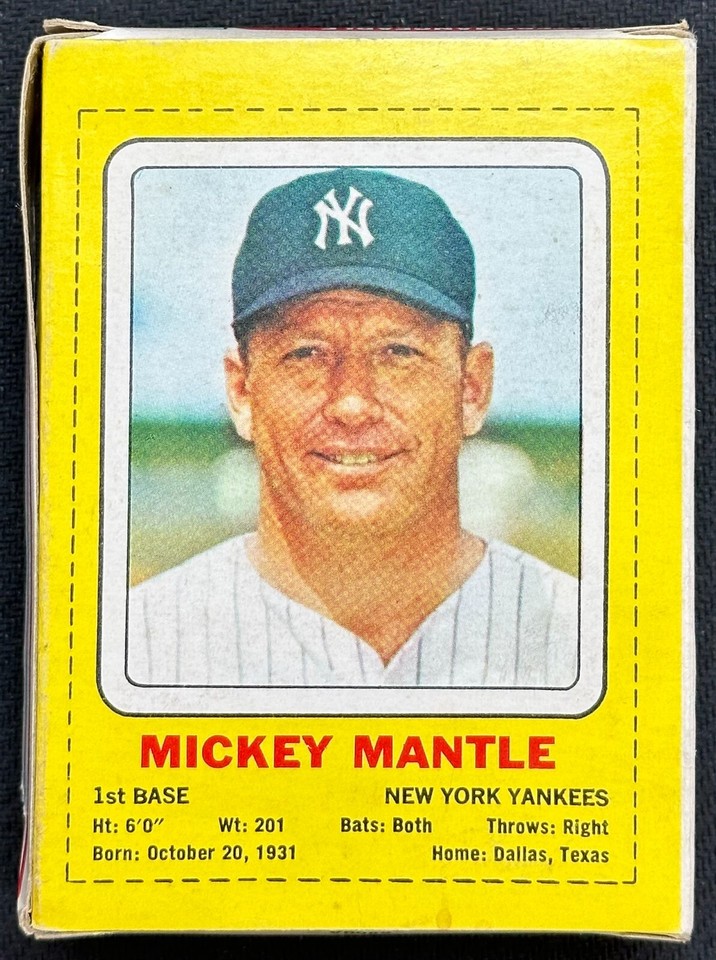 1968 TRANSOGRAM MICKEY MANTLE FIGURINE **ORIGINAL BOX** | eBay
