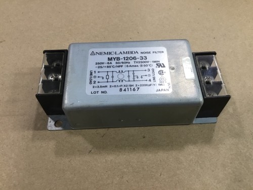 Nemic-Lambda MYB-1206-33 Noise Filter 250V 6A #22D47 | eBay