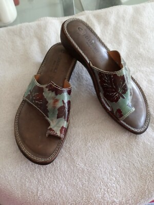 La CANADIENNE Brown Leather Toe Thong Sandals Sz 37, 6.5 | eBay