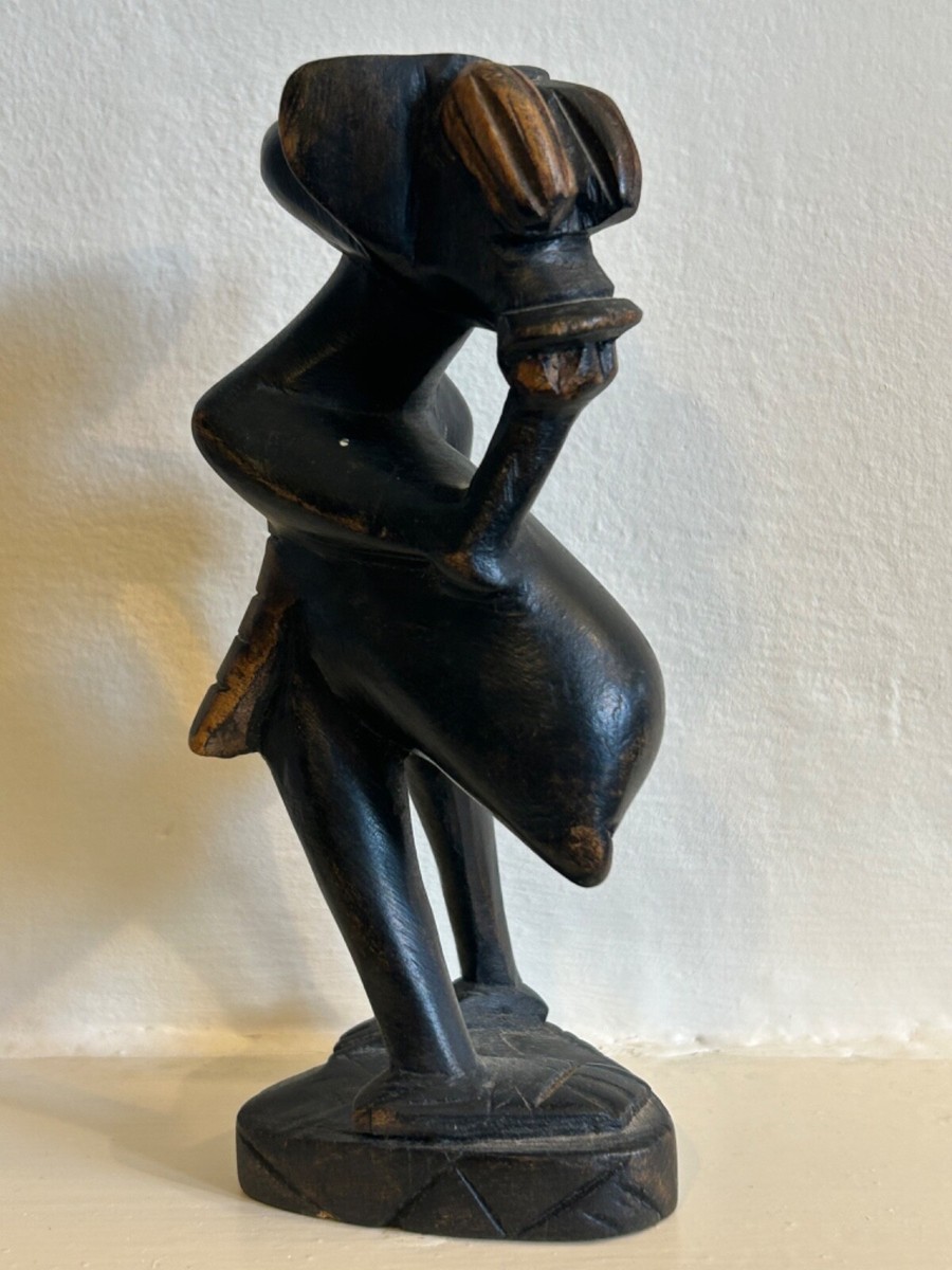 Tokoloshe Statue Tokoloshe Shetani Carved Ebony Antique Mythological