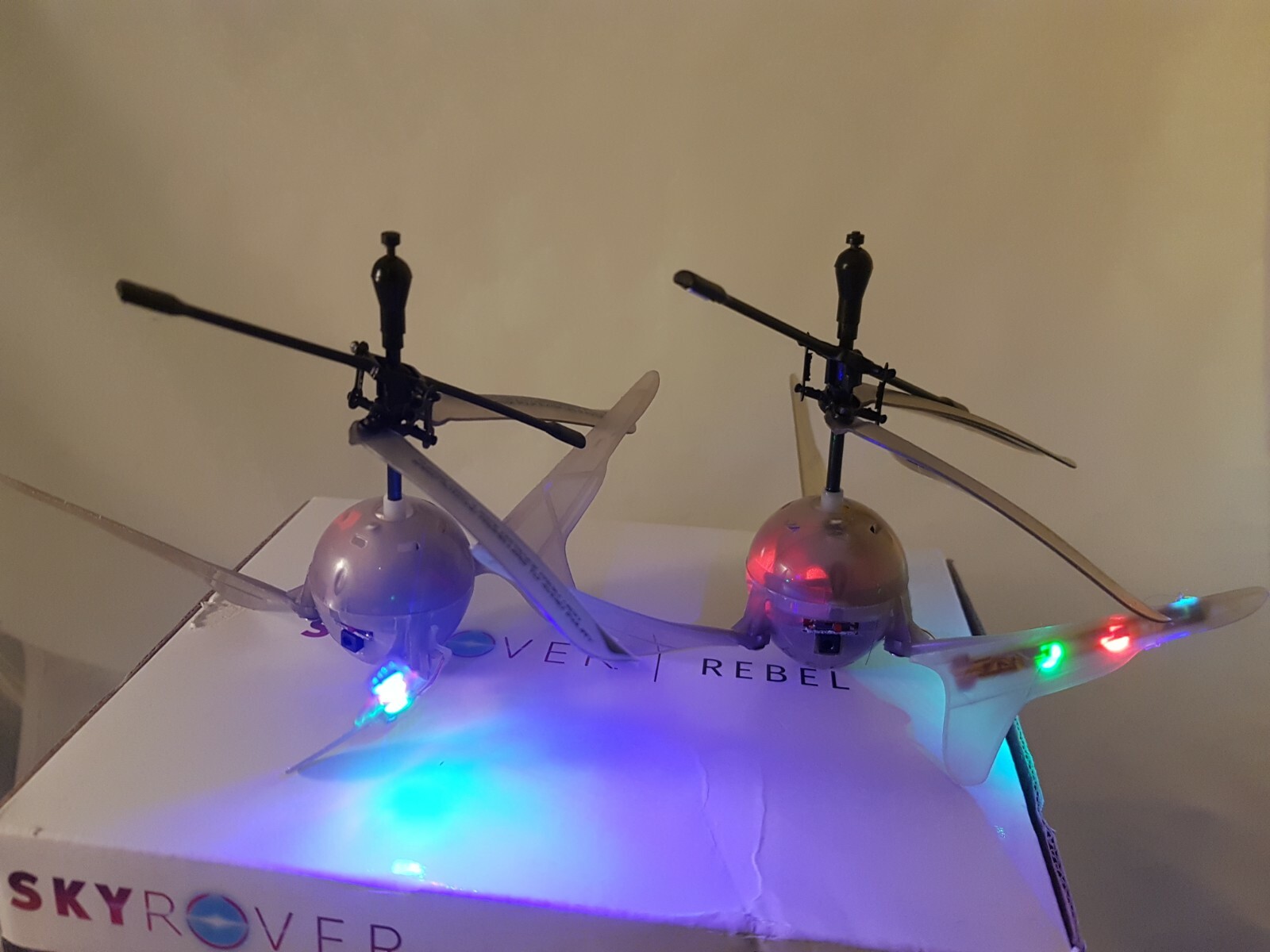 Lot of 2 SkyRover Rebel Helicopter Drone For Parts AS IS Sky Viper | eBay