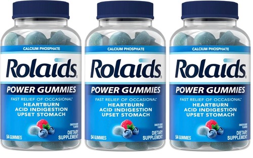 Rolaids Power Gummies (3-Pack) Digestive Health Power Gummies 54 Pieces ...