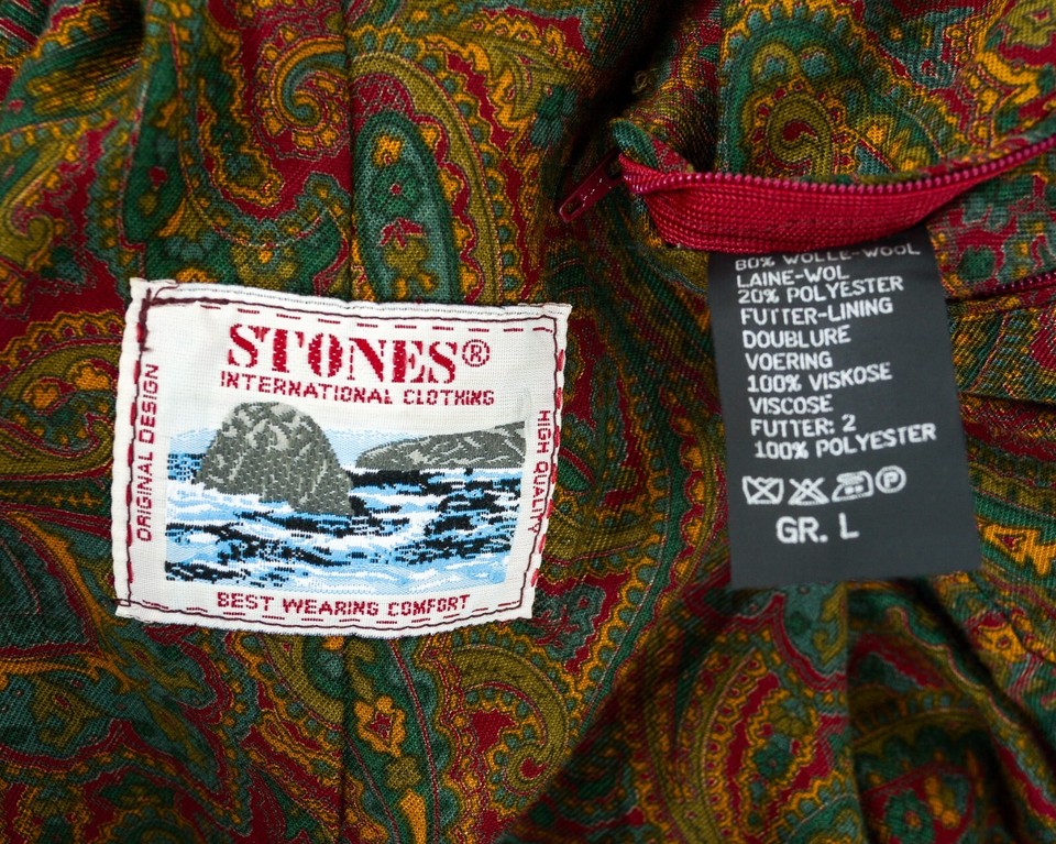 STONES Trachten VTG Men UK 42 US Wool Blazer Tweed Jacket Coat Janker ...
